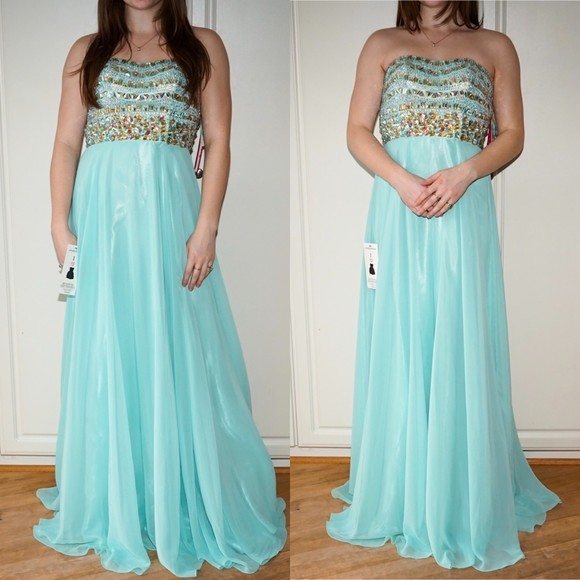 Mori Lee | Dresses | Nwt Mori Lee By Madeline Gardner Sequingemstone ...